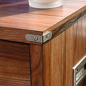 Sauder Vista Key 1-Drawer Wood Night Stand in Blaze Acacia