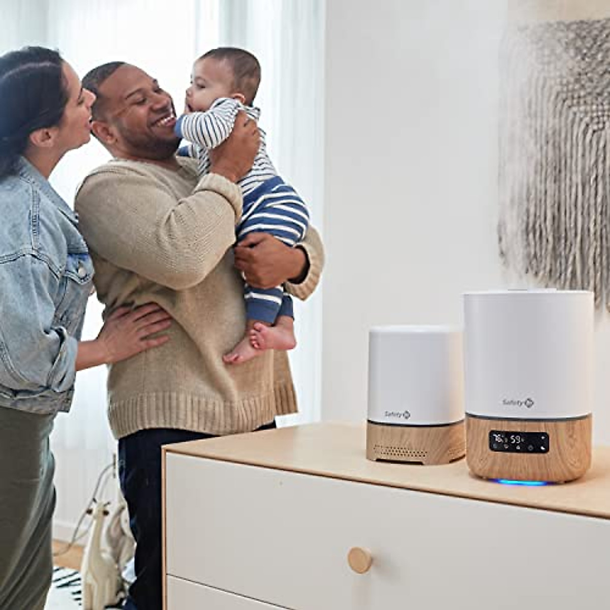 Safety 1st Smart Air Purifier, App Controlled with iOS & Android, White