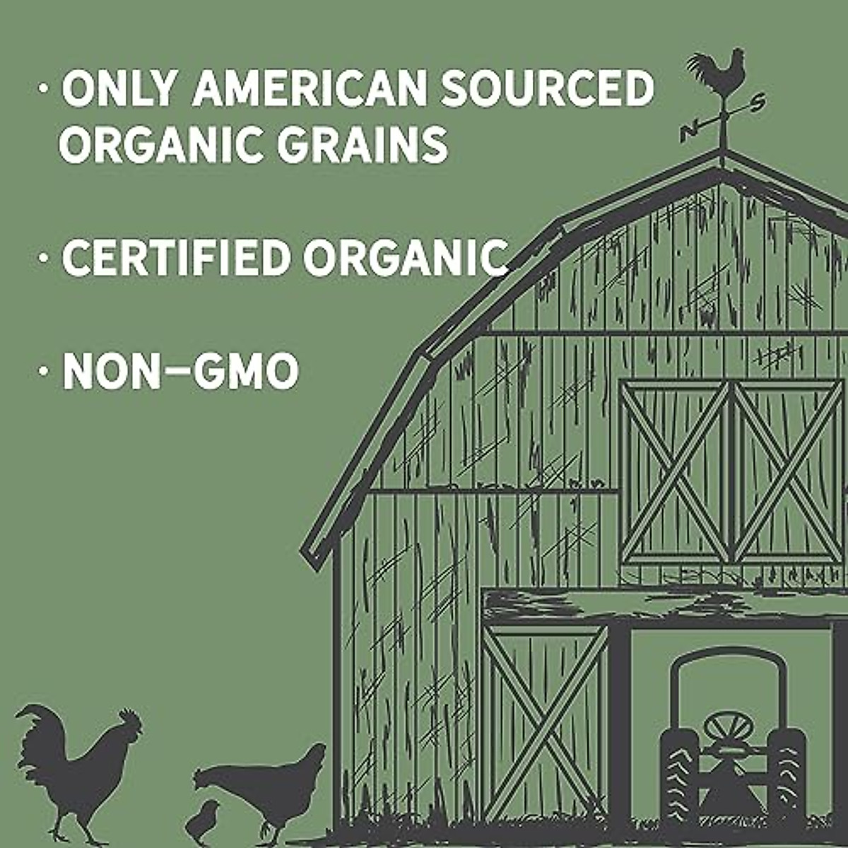 New Country Organics | Corn-Free Classic Layer Feed for Laying Hens | Corn-Free and Soy-Free | 17% Protein | Certified Organic and Non-GMO | 50 lbs