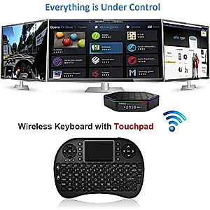 Android TV Box T95Z Plus Android 12 TV Box 2G+16G Quad-Core, WiFi6 /10-1000M LAN 64Bit BT 5.0 H.265 UHD 4K Android Box with Mini Wireless Keyboard & Remote
