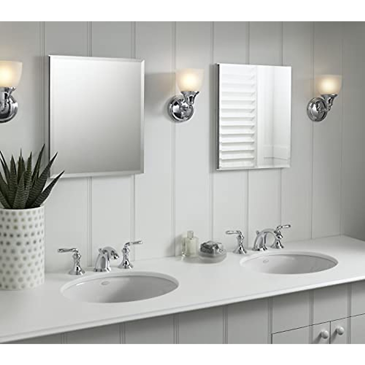 Bathroom Faucet by KOHLER, Bathroom Sink Faucet, Devonshire Collection, 2-Handle Widespread Faucet with Metal Drain, Polished Chrome, K-394-4-CP