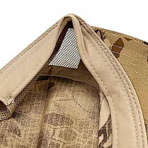 Loneshark Camo Army Cap Cadet Army Cap Basic Everyday Military Style Hat Men Women's Military Cadet Cap Hat US Military Cadet Hat Patrol Hat Rank OCP Cadet Cap Waterproof Adjustable Desert Highland