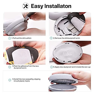 Aiivioll- Replacement Earpads/pad/Pad Set/Ear Cushion Compatible with Bose Soundbar 700 Noise Cancelling Headphones (White)