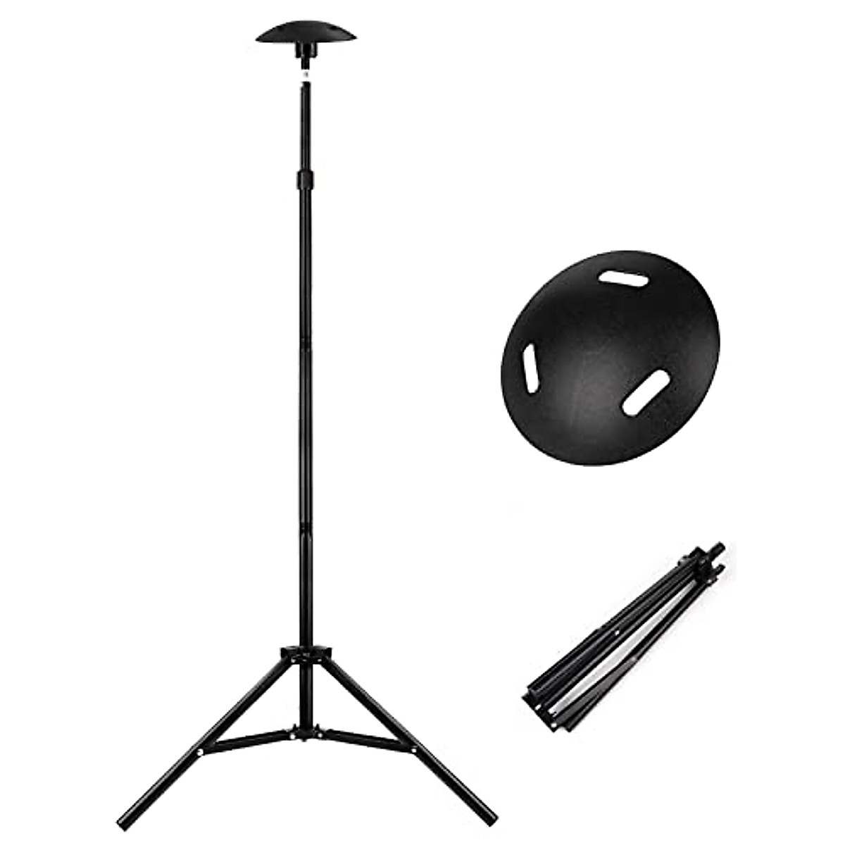 iCOVER Boat Cover Support Pole-Height Adjustable Iron Alloy Support Pole Telescoping Support System with Tripod Base for Jon Boat Pontoon Boat for Patio Furniture