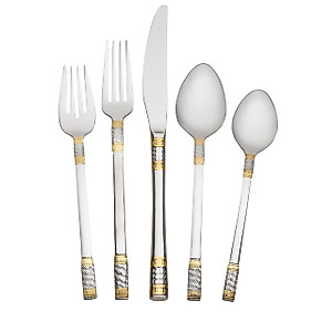 Wallace Corsica Gold-Accent 65-Piece Flatware Set