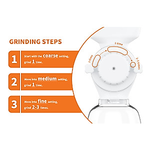 Grain Mill Attachment For Kitchenaid Stand Mixer, 8 Levels Flour Grinder Attachment For Wheat, Corn, Oats, Coffee Bean