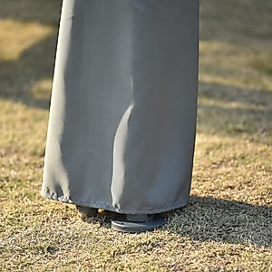 110x220 Gazebo Canopy with Galvanized Steel Double Roof, Aluminum Frame, Permanent Pavilion Outdoor Gazebo with Oxford Cloth and Curtains for Patio, Garden, Backyard, Gray