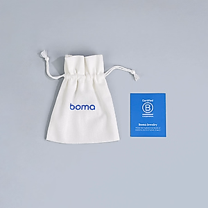 Boma Jewelry Sterling Silver Round Hook & Eye Closure Hoop Earrings