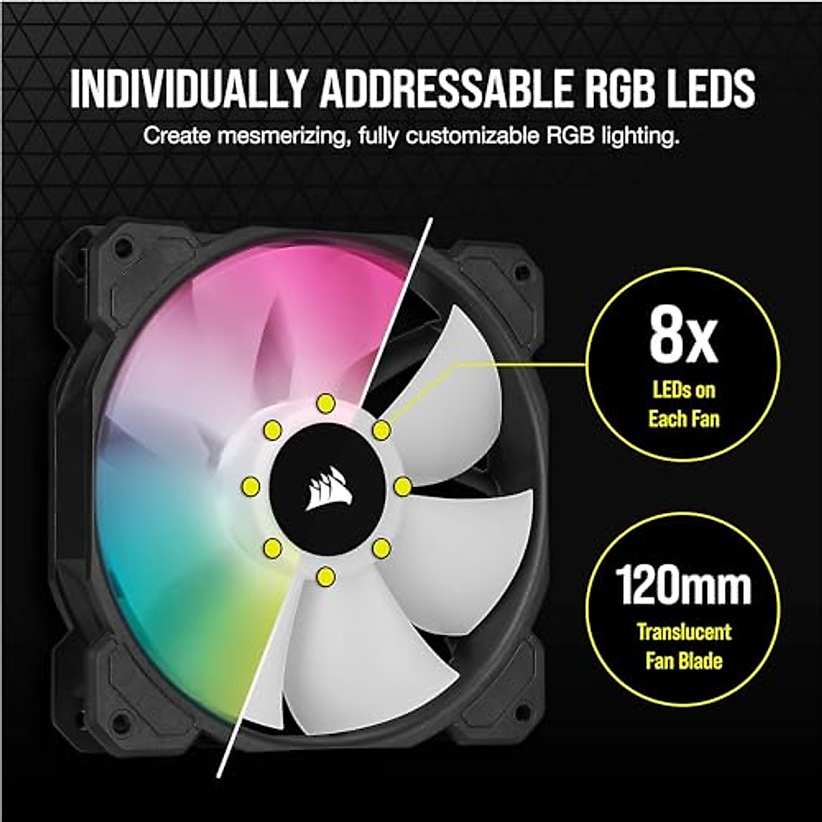 CORSAIR iCUE SP120 RGB Elite Performance 120mm PWM Single Fan