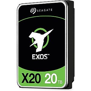 Seagate Exos X20 ST20000NM002D 512E/4KN SAS 12Gb/s 20TB 7200RPM 256MB Enterprise Hard Drive (Renewed)