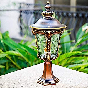 Outdoor Post Light Traditional Victoria Outdoor Post Lights，Industrial IP65 Waterproof Villa Garden Patio Landscape Lawn Lamp E27 Modern Home Outdoor Post Lights