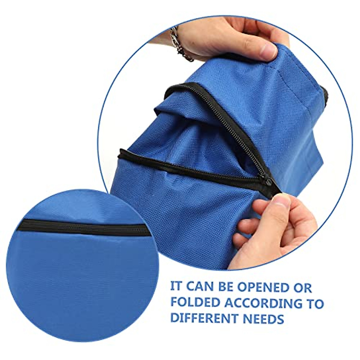 GARVALON storage bag with wheels folding grocery bag groceries trolley bags laundry cart shopping storage bag grocery cart bags laundry bag backpack shopping pouch girl heavy Metal suitcase