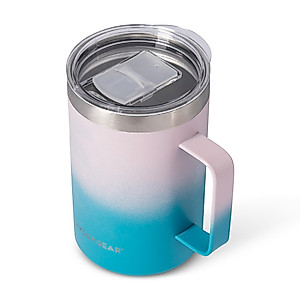 Hydragear Roast Double-Wall Insulated Stainless Steel Mug - 17 Oz - Teal Ombre
