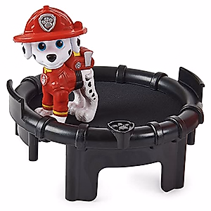 Paw Patrol, Marshall’s Transforming Movie City Fire Truck with Extending Ladder, Lights, Sounds and Action Figure, Kids Toys for Ages 3 and up