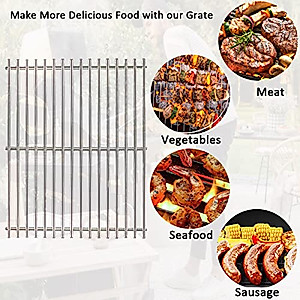 FORYEYC 7639 17.3 Inch Cooking Grates for Weber Spirit 300 and II 300 Series E310 E320 E330 S310 S320 S330, 7638 Stainless Steel Grill Grids for Spirit 700, Genesis Silver Gold B & C, Platinum B & C