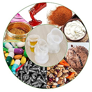 FHDUSRYO 75 Sets 2oz Clear Plastic Portion Cups with Lids, Jelly Shot Cups Sauce Cups, Small Souffle Cups Condiment Container for Meal Prep, Salad Dressing, Portion Control, Food Dips, Slime (2oz)