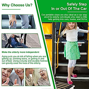 StrongTek One Step Stool for Adults with Non-Slip Rubber Stepping Surface, Portable Single Wooden Riser, 440 lb. Load Capacity for Kitchen, Bathroom, or Bedside, Kid and Senior Support (White)