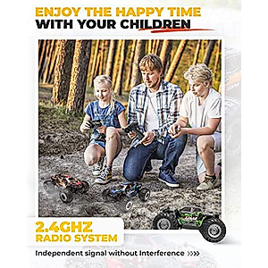 BEZGAR TM201 RC Cars - 1:20 Scale Remote Control Car,2WD Top Speed 15 Km/h Electric Toy Off Road 2.4GHz RC Car Vehicle Truck Crawler with Two Rechargeable Batteries for Boys Kids and Adults