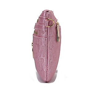 MKF 2 in 1 Crossbody Bags for Women, Wristlet Purse - Ladys Small PU Leather Messenger Handbag - Adjustable Strap Tan