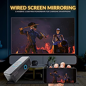 HP1 Halloween Projector for Windows, Pumpkins, Other Holographic Projections, Premium DLP LED Projector with 5 Onboard Spectral Illusions Ghosts and wraiths, Built in Speaker, 4 Hr Battery, Bluetooth