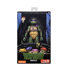 NECA TMNT Donnie Collectible Action Figure - Acrylic Ninja Movie Theme Toy