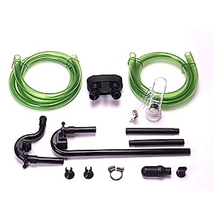 Polar Aurora Free Media 265GPH / 370GPH / 525GPH External Aquarium Filter with Builtin Pump Kit Canister (525GPH)