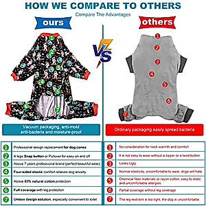 LovinPet Dog Shirt/Dog Onesie XL/Dog Sun Shield Shirt/Space Astronauts Black Print/Lightweight Pullover, Large Puppy PJ's/Full Coverage Dog PJ's/XL