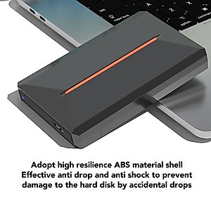 2.5inchExternal Hard Drive Enclosure, 5Gbps Transfer Speed, Plug and Play, Supports up to 2TB, for Windows, for Lunix for OS X