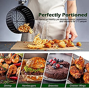 Secura Air Fryer 3.4Qt / 3.2L 1500-Watt Electric Hot XL Air Fryers Oven Oil Free Nonstick Cooker with/Recipes for Frying, Roasting, Grilling, Baking