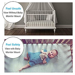 Eurobuy Baby Camera Monitor Stand, Universal Baby Camera Stand, Adjustable 360 Degree Rotating Stand, Fits Most Baby Monitors, Safe and Stable