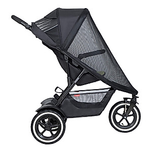 phil&teds Sun Mesh Cover for Inline Stroller, Three Wheel