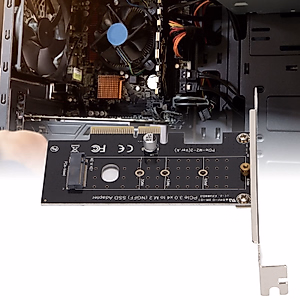 Zyyini Nvme M.2 to Pcie3.0 4X High-Speed Expansion Adapter Card M Key Ngff Ssd Conversion Card，Fast Heat Dissipation， Supports 2280, 2260, 2242, 2230 Solid State Drives(X4)