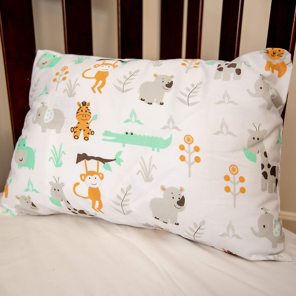 BB MY BEST BUDDY Toddler Kids Pillowcase for Boys and Girls - Butterfly/Butterflies 13 x 18 - shrinks to fit - 100% Cotton - Naturally Hypoallergenic and Soft - Designed in USA - Machine Washable