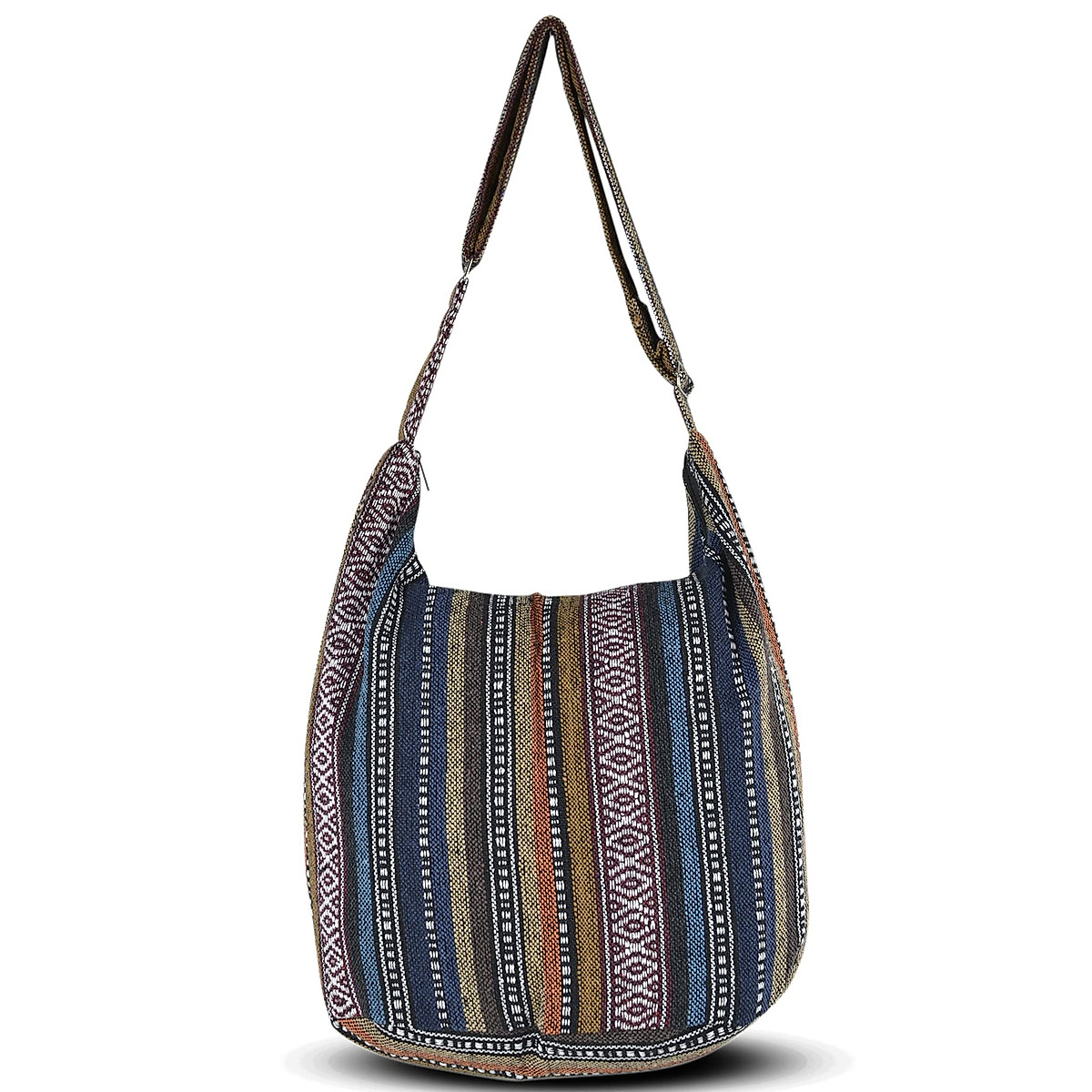 Your Cozy Sling Purse Hippie Bags For Women Crossbody Bag Thai Top Handmade Shoulder Bag with Adjustable Strap Tribe-04