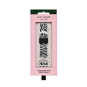 Kate Spade New York women's zebra print silicone band for apple watch®, 38/40/41mm