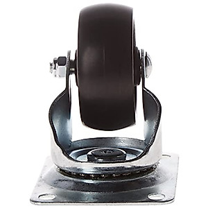Shepherd Hardware 9394 3-Inch Polypropylene Wheel Swivel Plate Caster, 210-lb Load Capacity