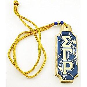 Sigma Gamma Rho Domed Wood Medallion [5" - Brown]