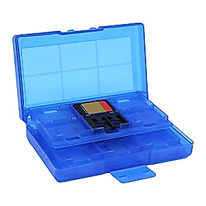 giveyoulucky24 in1 Game Cassette Storage Box Container Card Case for Nintendo Console Switch - Blue