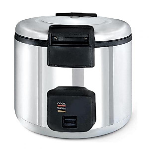 Chef Supreme Stainless Steel Commercial Rice Cooker & Warmer, 33 cup capacity (7.8L), Perfect for Restaurants, Party's, Social Gatherings and More