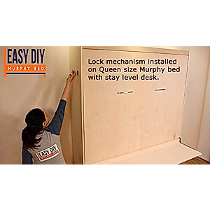 Murphy Bed Cabinet Lock Mechanism is specifically Designed to Lock The Bed Frame on Any Compatible Murphy Bed so it Cannot Easily be Opened unintentionally