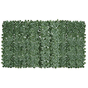 ZENY Artificial Hedge Privacy Fence Screen, 2 Pack 98x59'' Greenery Wall Panels Faux Lvy Leaf Plants Artificial Hedge Fence for Indoor Outdoor,Garden Backyard Decoration