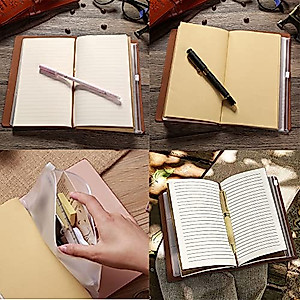 To my brother Leather Journal - PU leather notebook Handmade note book Refillable Journals Notebooks Travel diary Notepad Engraving drawing bound sketchbook Personalized birthday gift Christmas, Thanksgiving gifts