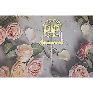 Rip Twenties Cake Topper, Death to My Twenties, Rip to My Twenties Cake Decorations, Old English Theme Happy 30th Birthday Party Decorations, Gold Glitter