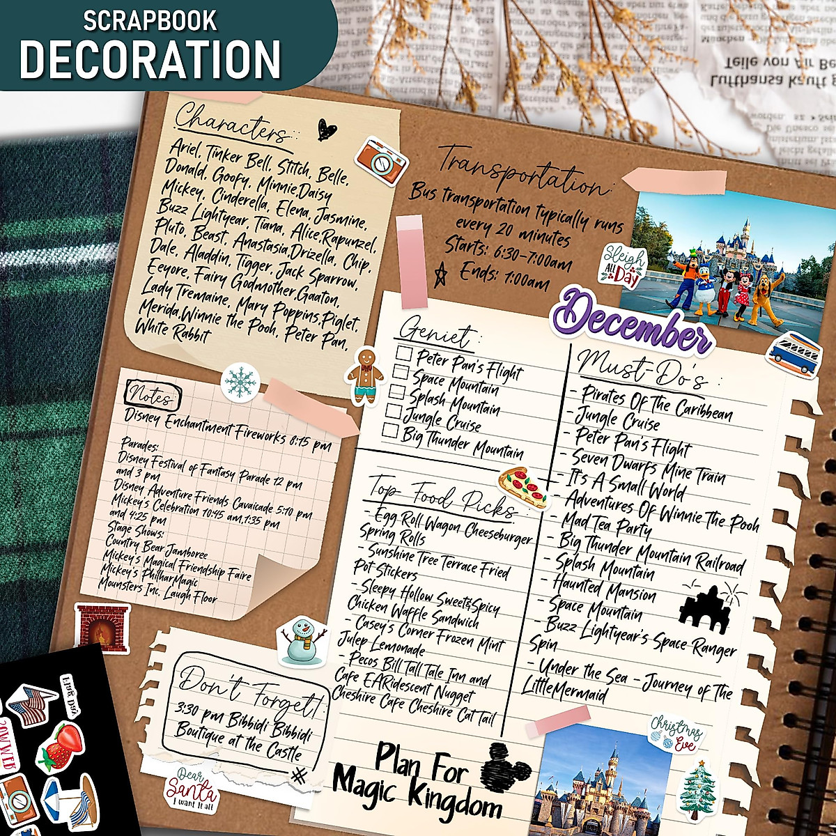 SpiceThingsUp Adult Holiday Seasonal Stickers – Over 200 pcs Planner Stickers for Whole Year – Fun and Motivational Calendar Stickers for Adults Planner, Journal Stickers, Scrapbooking Stickers