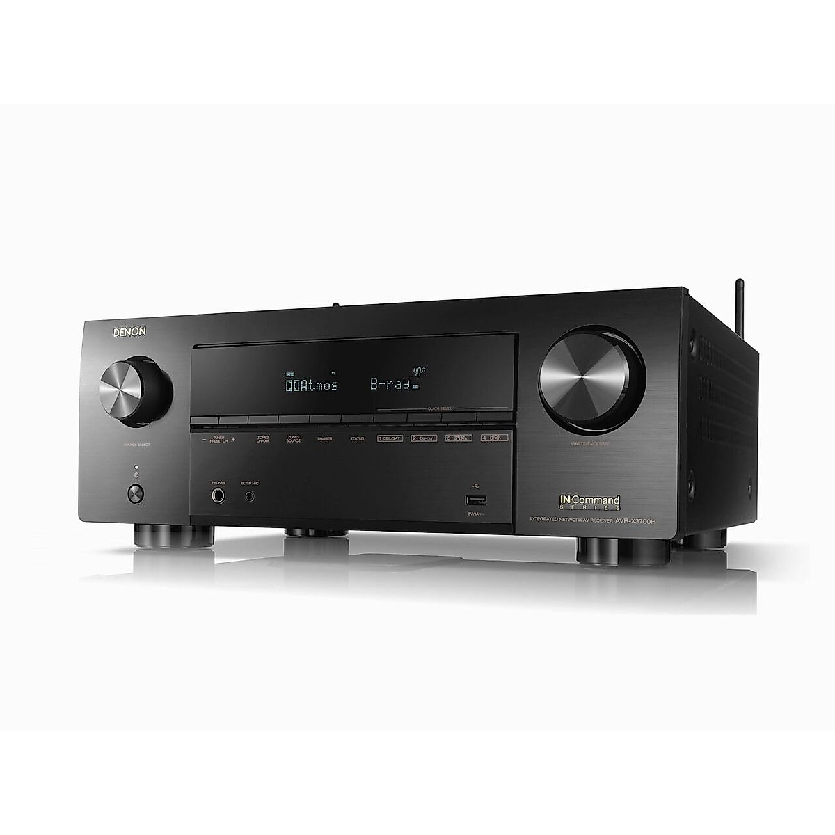 Denon AVR-X3700H 8K Ultra HD 9.2 Channel (105Watt X 9) AV Receiver 2020 Model - 3D Audio & Video with IMAX Enhanced, Built for Gaming, Music Streaming, Alexa + HEOS