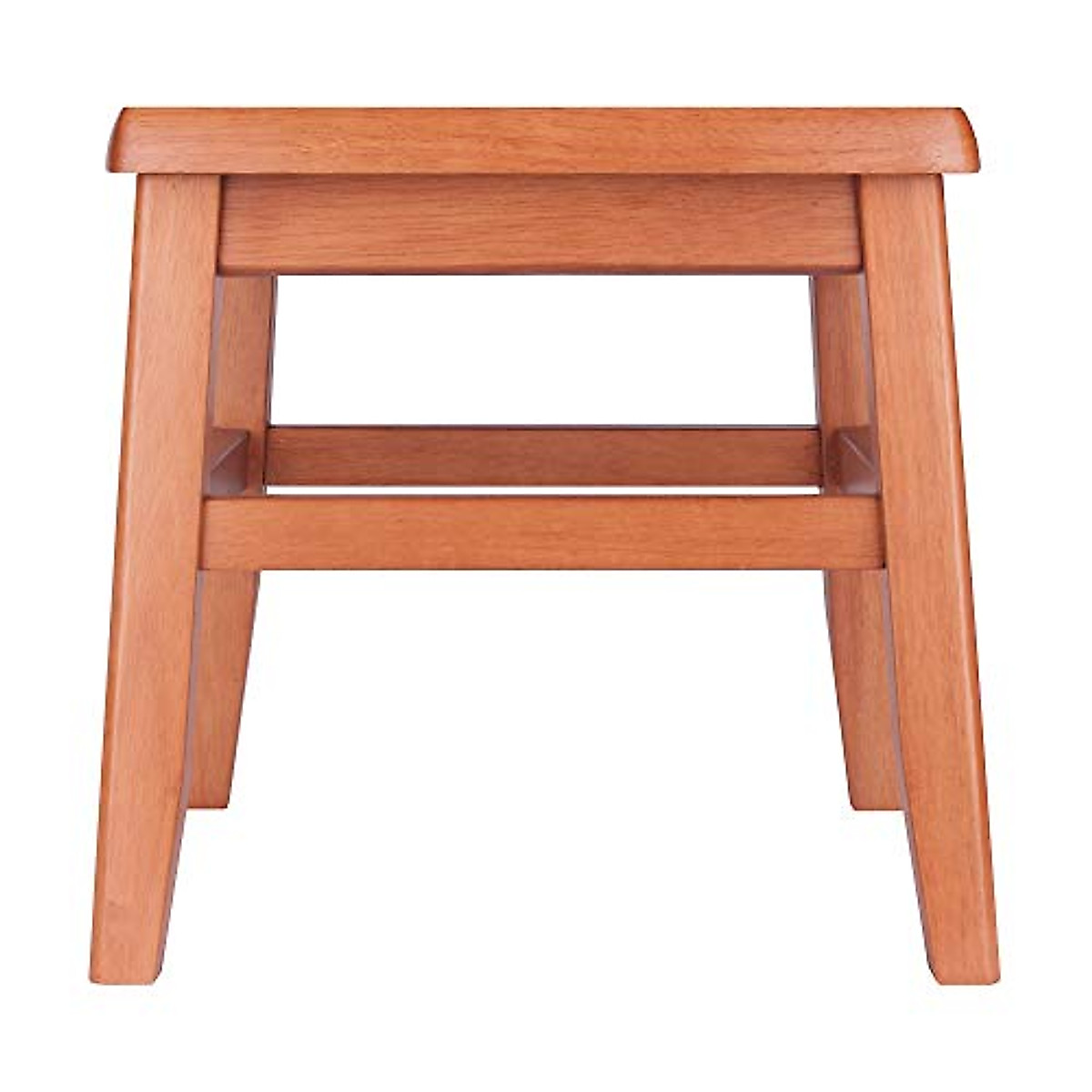 Winsome Kaya 2-Piece Conductor Stool Set, 12H in, Solid Wood, Teak Finish