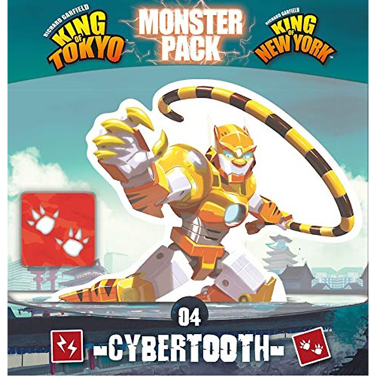 IELLO: Monster Pack #4 Cybertooth, Brings New Game Mechanic, Compatible with All Existing Monsters, 2 to 6 Players, Ages 8 and Up