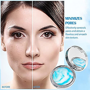 U-Shinein Oil Control Pressed Setting Powder, Matte Soft Jelly Texture Powder-free Face Powder, Long-Lasting Waterproof Pressed Powder Makeup, Flawless Lightweight Face Cosmetics to Brighten Skin