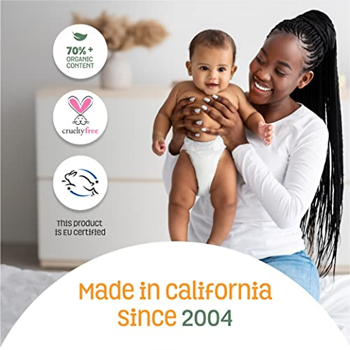 Nature's Baby Shampoo And Conditioner Combo Pack, Tear Free, Sulfate Free, Formulated for Sensitive and Problem Skin - 16 oz Shampoo & 8 oz Conditioner, Vanilla Tangerine, 2 Pack