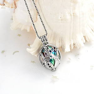Yinplsmemory Dragonfly Urn Necklace for Ashes for Human/Pet Ashes Stainless Steel Hollow Memorial Locket Pendant Jar Keepsake Cremation Jewelry